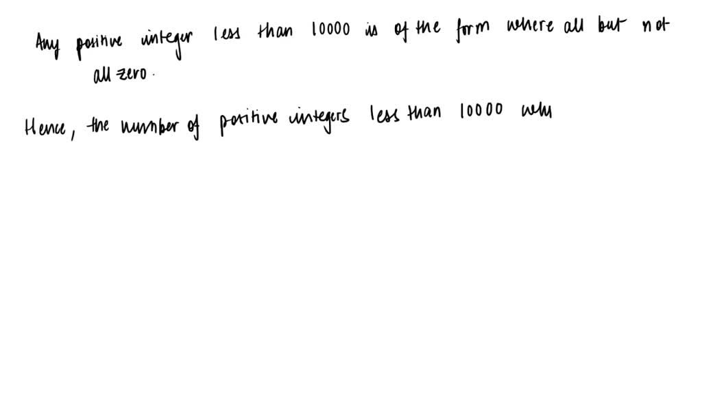 SOLVED: How many positive integers less than 10,000 are not the second or higher power of an ...