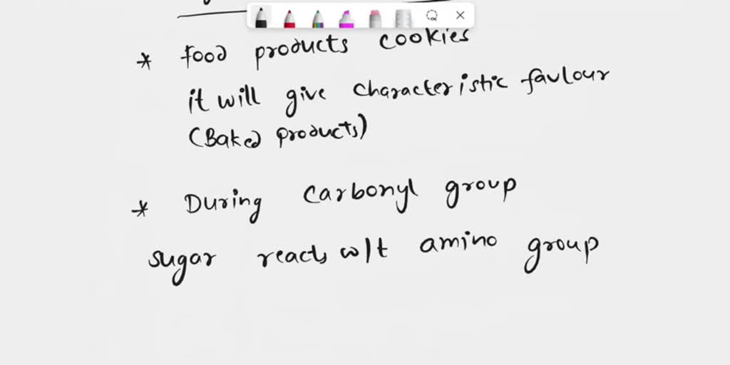 SOLVED: Find one example of a Maillard reaction. Describe what happens ...