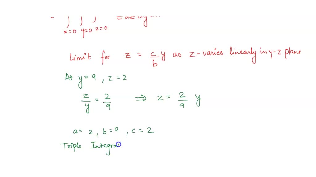 Solved Find The Triple Integral Of The Function F X Y Z 2 Over