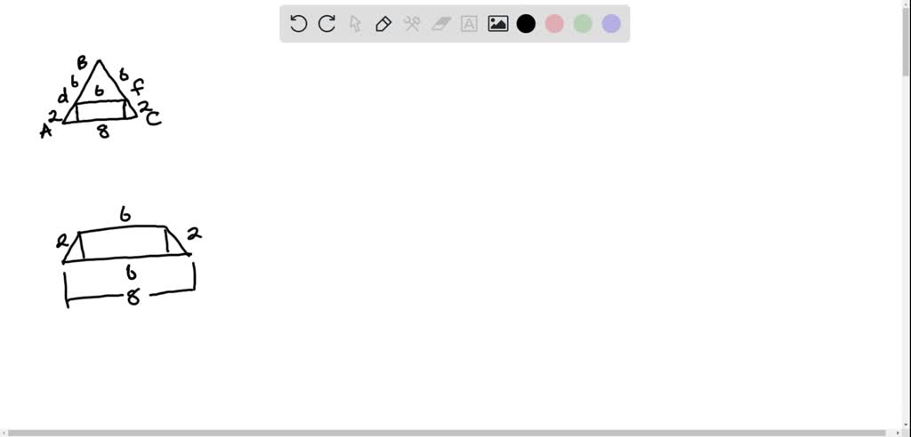SOLVED: Use the drawing below to answer the question that follows. Line DF is drawn across ...