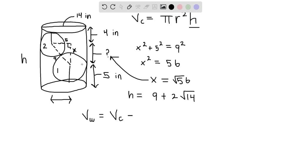 SOLVED: Two steel balls with diameters 8 inches and 10 inches are ...
