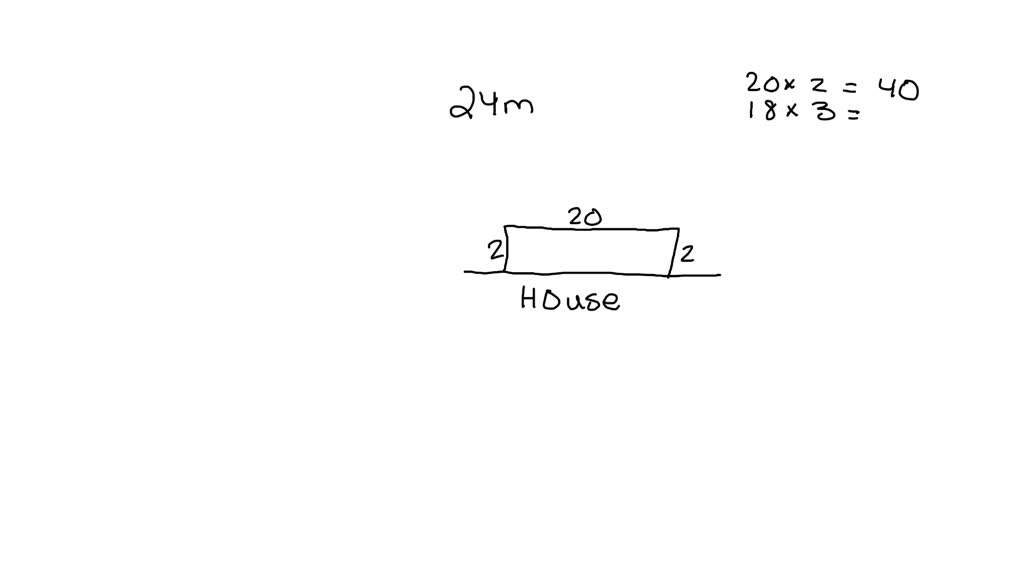 Solved Arnold Has 24 M Of Fencing To Surround Garden Bounded On One