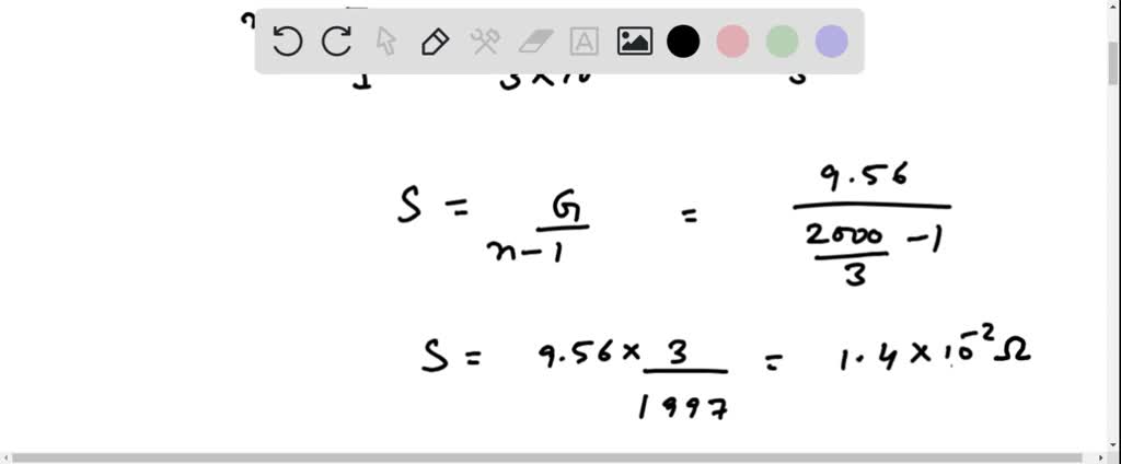 SOLVED: The resistance of the coil of a pivoted-coil galvanometer is 9. ...