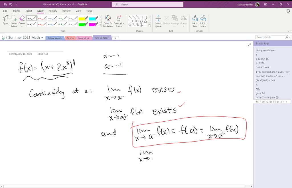 SOLVED: Use the definition of continuity and the properties of limits ...