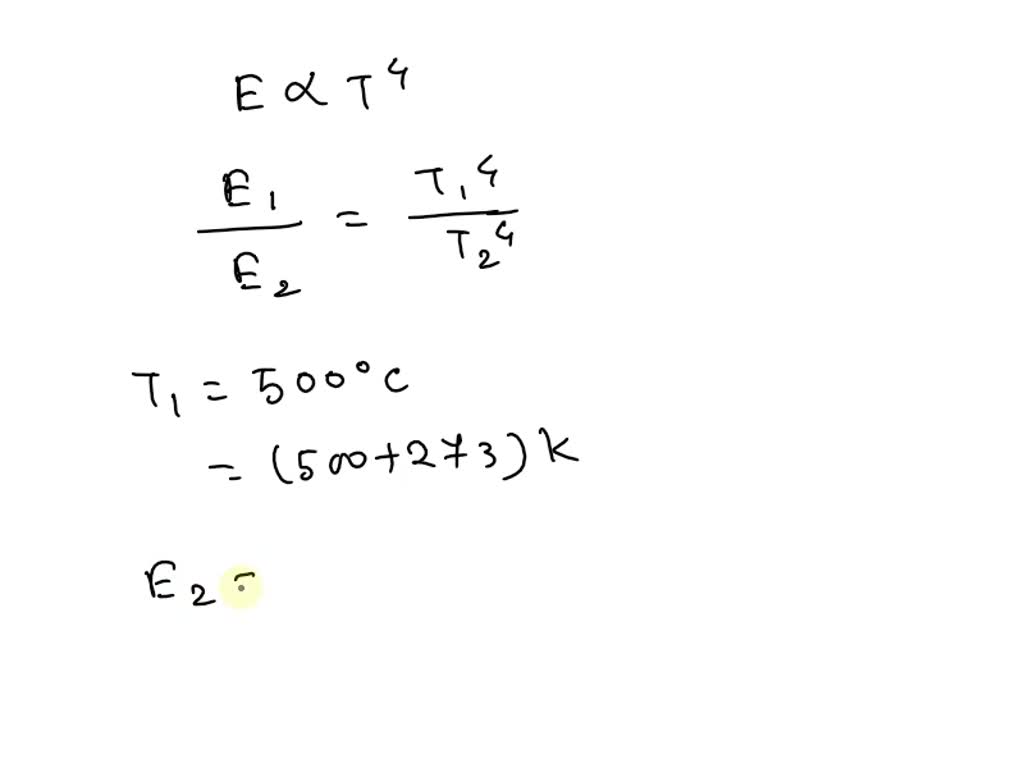 SOLVED: A blackbody (emissivity is 1) has a temperature of 500 degrees ...