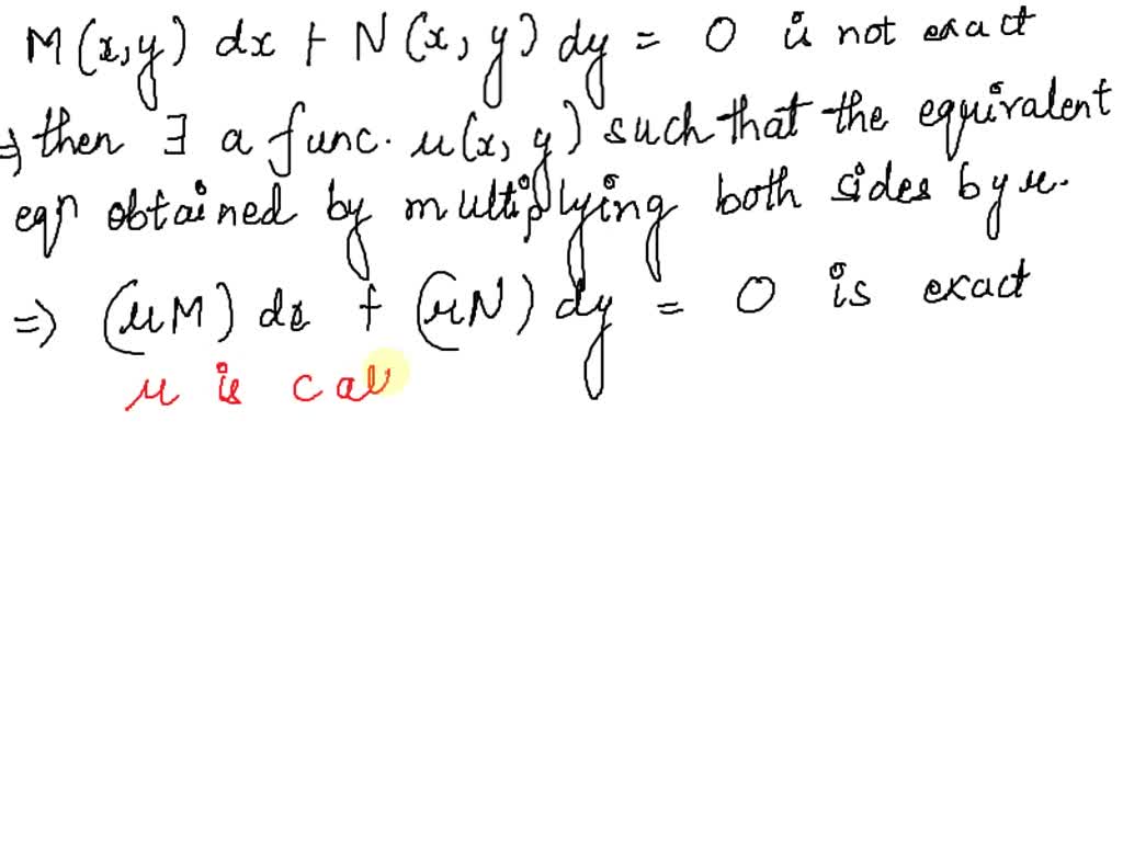SOLVED: In the 1st-order linear ODES, explain why do we multiply an ...