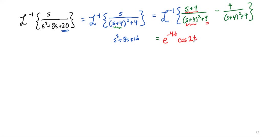 SOLVED: 3) Forma recíproca del Primer Teorema de Traslación Hallar las ...