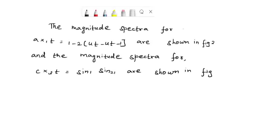Video Solution Question 7 Use Matlab To Plot The Magnitude And The Phase Spectra Of The Two