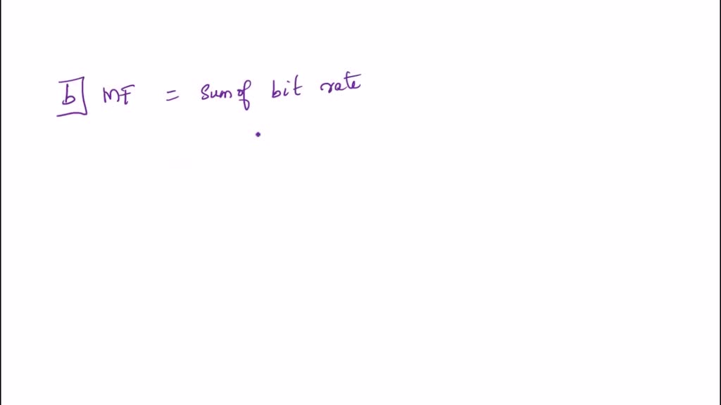 SOLVED: Three channels need to be multiplexed using TDM. Their bit ...