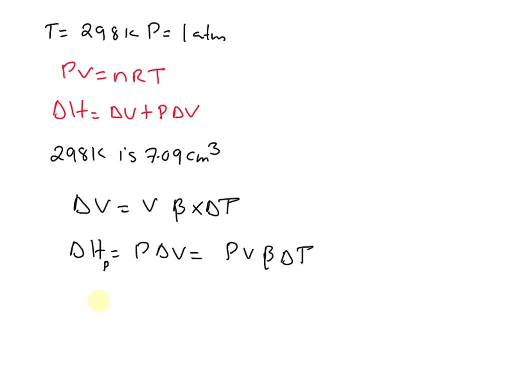 SOLVED: Copper exists in the state T=298 K, P=1 atm. Calculate the temperature to which the ...