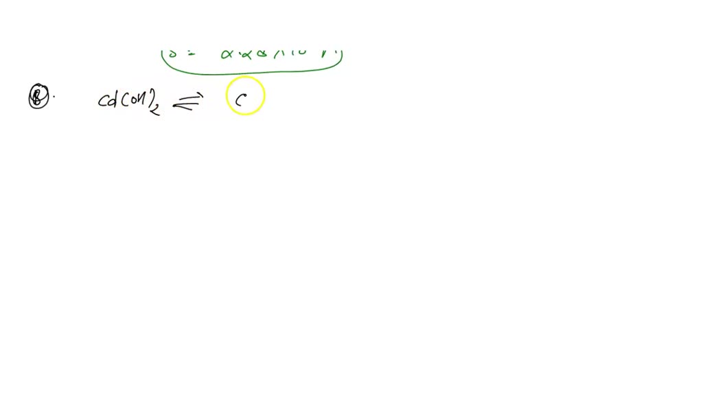 Consider the following table of Ksp values. Name Formula Ksp Cadmium ...