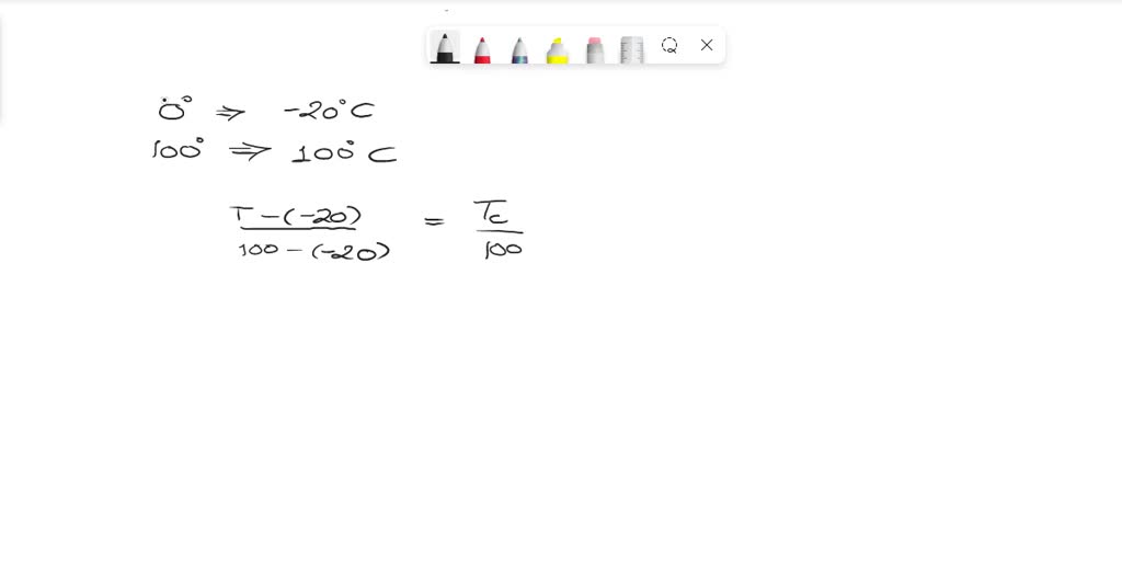 the mercury thread of a thermometer rises by 4/5 parts between two ...