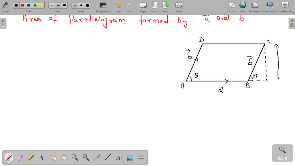 SOLVED: Show that the equation AXB = AB sin(Î¸) nÌ‚, where Î¸ is the ...