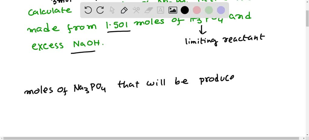 SOLVED: From the following balanced equation:3NaOH + H3PO4 = Na3PO4 ...