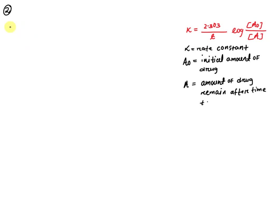SOLVED: 1. The rate constant of degradation of a pharmaceutical product ...