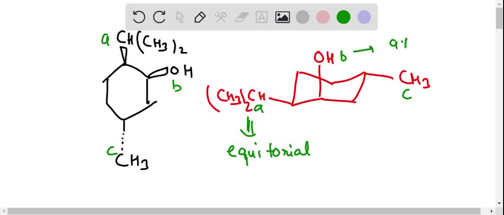 SOLVED: Indicate the positions of the labeled groups in this molecule ...