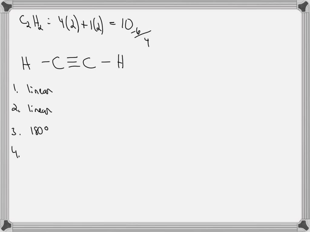 SOLVED: What is the perspective diagram of ethyne? 1. What is it the ...