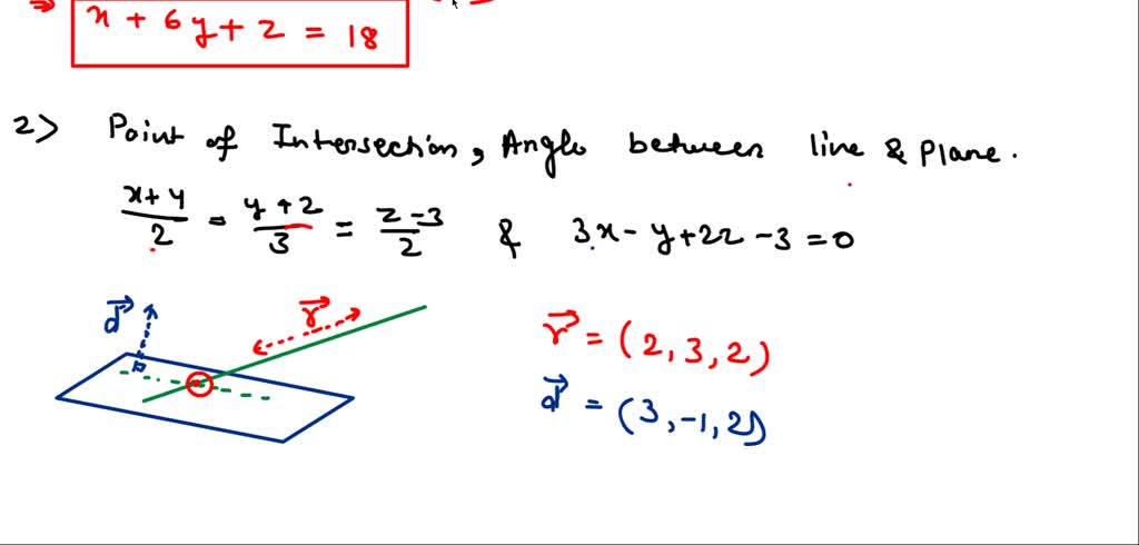 SOLVED: 1) Find the equation of the plane passing through the points P(1,-4,2) Q(0.2,3) . R(-2,4 ...