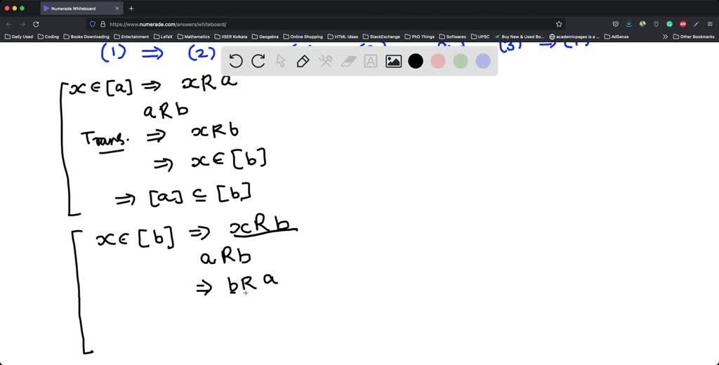 SOLVED: Let X=1,2,3,4,5,6,7,8 be a set. Relation R is defined as follows: aRb if and only if a