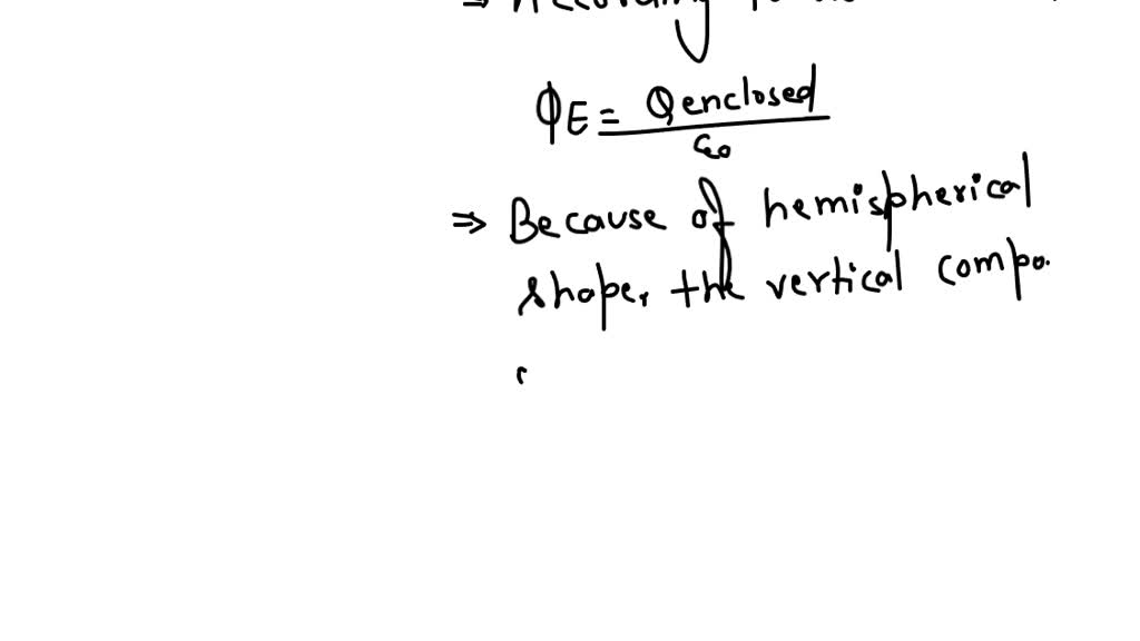 SOLVED: A hemispherical shell of radius R carries a uniform surface charge density. Determine ...