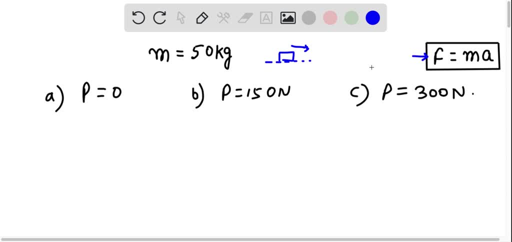 SOLVED: The 50 -kg crate is stationary when the force P is applied. Determine the resulting ...