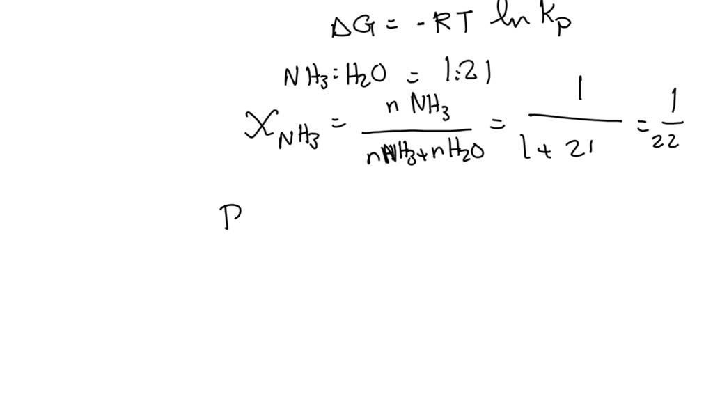 SOLVED: At 298 K, the solution A is an ammonia-water mixture with the ...