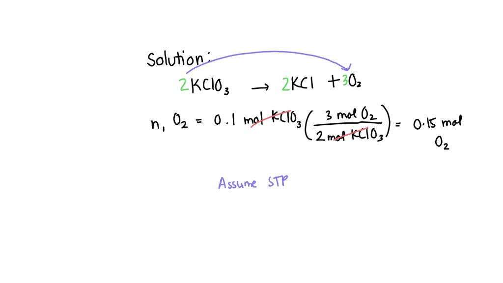SOLVED: Calculate the volume of O2 at NTP liberated by heating 12.25g ...