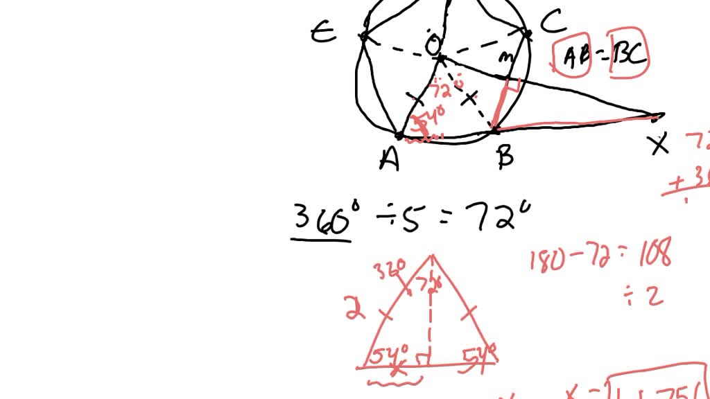 SOLVED: The diagram shows a regular pentagon ABCDE. The vertices of the ...