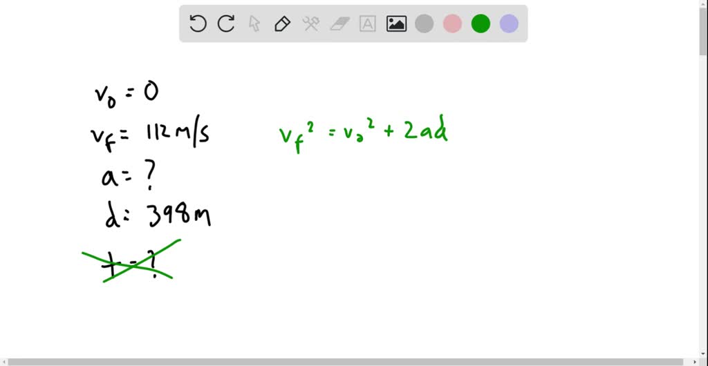 SOLVED: A dragster accelerates to a speed of 112 m/s over a distance of ...
