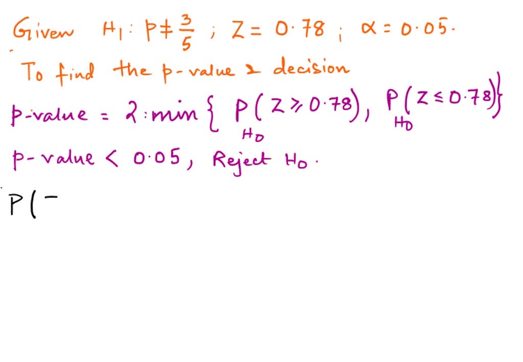 SOLVED: In your own words, please define p-value. Discuss with your ...