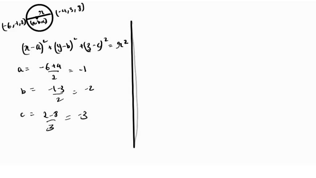 SOLVED: Find the equation of the sphere if one of its diameters has ...