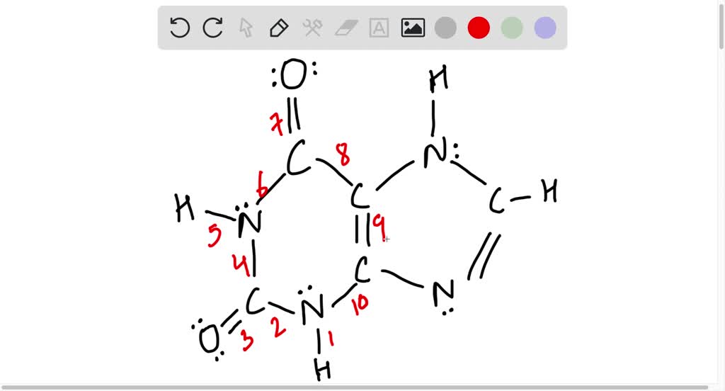 SOLVED: The skeletal structure of a complex organic molecule is shown ...