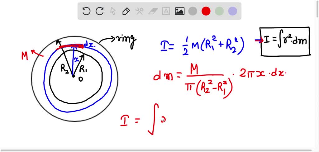 SOLVED: Use integration to show that the rotational inertia of a thick ...
