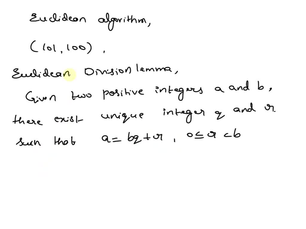 Solved Required Information Ch 04 Sec 3 Ex 32 Main Euclidean Algorithm Note This Is A Multi 0201