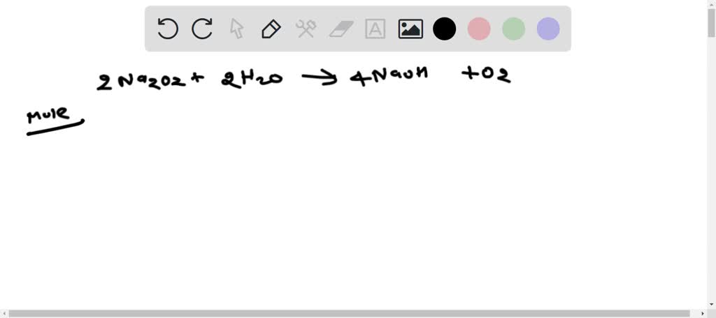 SOLVED: What is the limiting reagent if 78 grams of Na202 were reacted ...