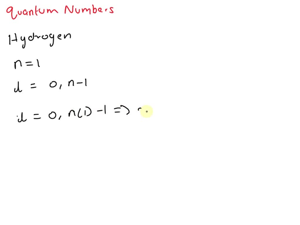 SOLVED: According to the quantum mechanical model of the hydrogen atom, if the principal quantum ...