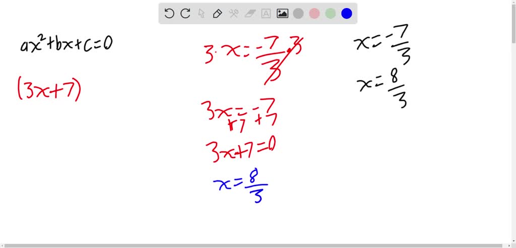 Solved Write Quadratic Equation In The Variable Having The Given Numbers As Solutions Type The