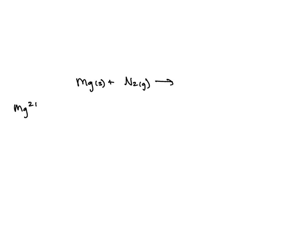 SOLVED: magnesium ribbon is burnt in atmosphere of nitrogen gas to form ...