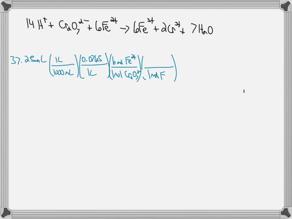 Solved The Iron Content Of Iron Ore Can Be Determined By Titration