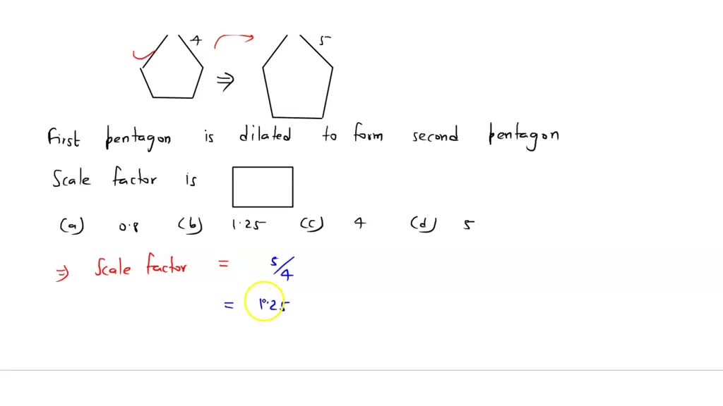 Please help, I'm terrible at math. The first pentagon is dilated to ... Please help, I'm terrible at math. The first pentagon is dilated to ...