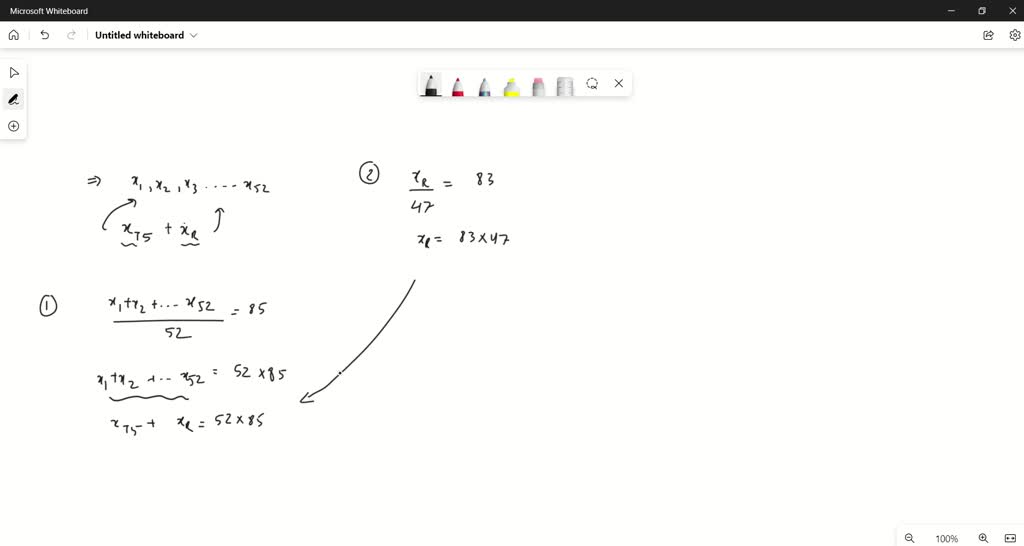 SOLVED: The average score in an examination taken by 52 students of a ...