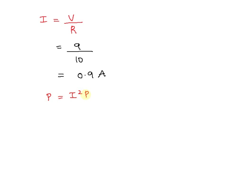 SOLVED: 9v battery is connected to a resistor having a resistance of 10 ohms. What is the ...
