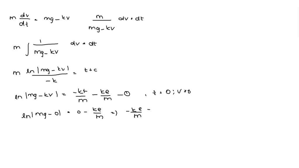 SOLVED: 17.A falling object experiences a force due to air resistance ...