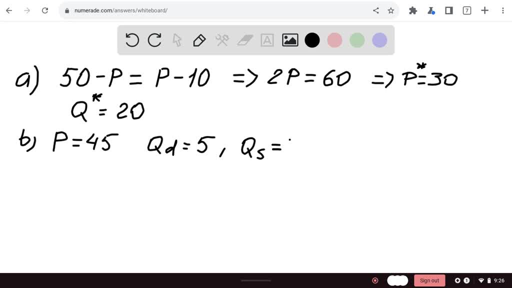 SOLVED: Suppose the market demand curve for a product is given by Qd ...