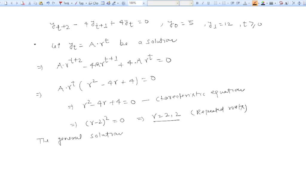 SOLVED: For the difference equation Yt+1 iy Yt find the steady-state ...