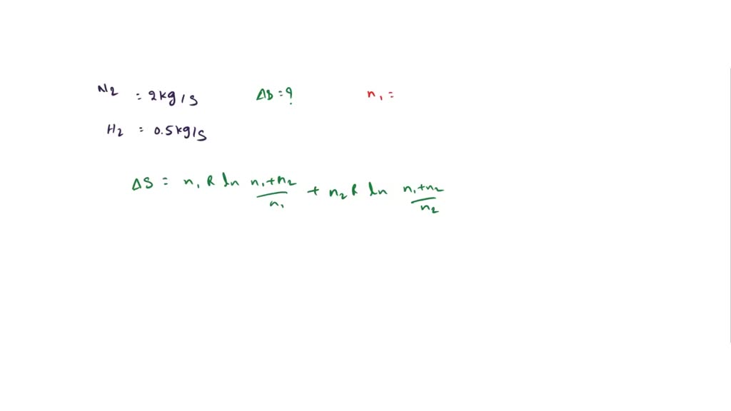 SOLVED: A stream of nitrogen (N2) and hydrogen (H2) at flow rates of 0. ...