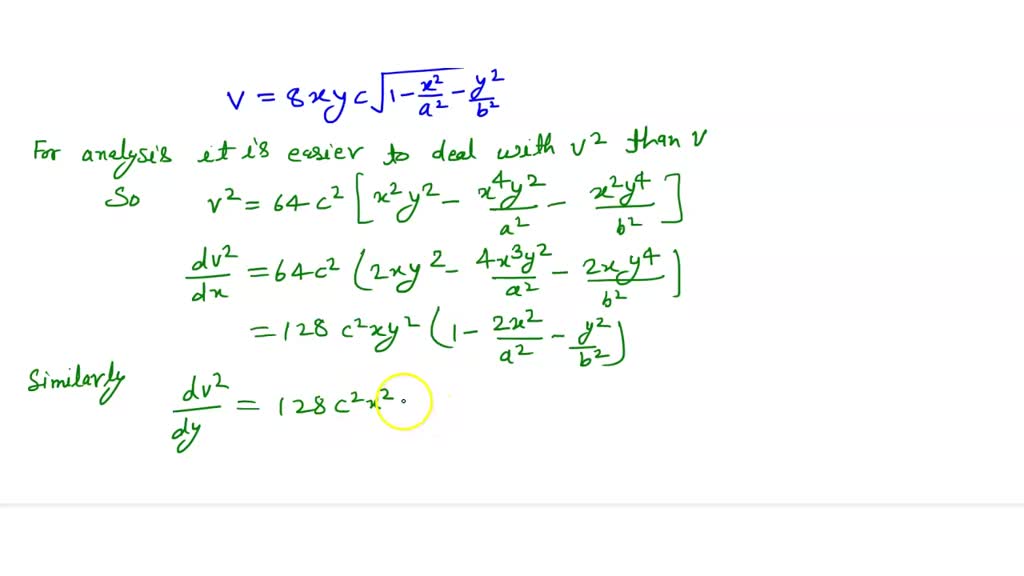 SOLVED: Find the volume of the largest rectangular box with edges parallel to the axes that can ...