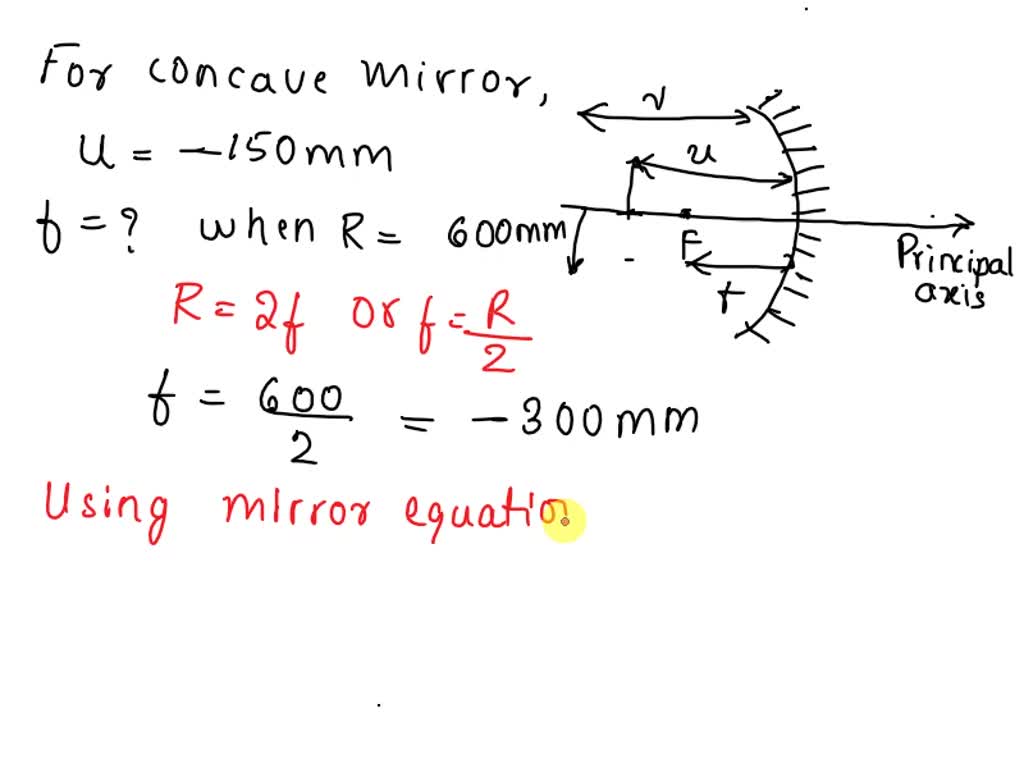 SOLVED: an object is kept at a distance of 150 millimeters from a ...