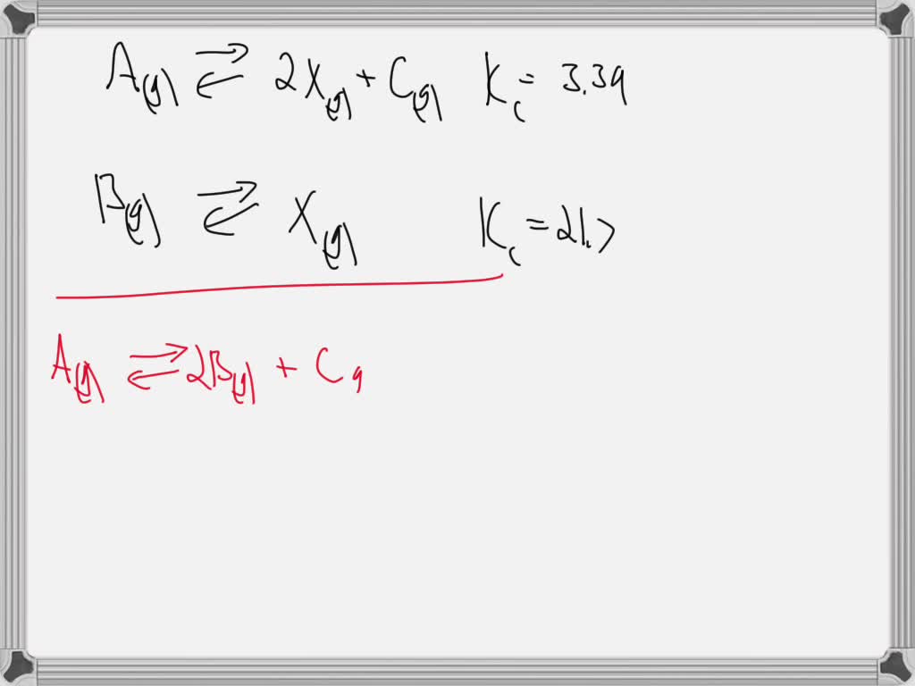 SOLVED: Use the data shown here to find the equilibrium constant (Kc ...