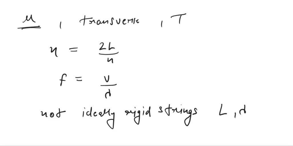 SOLVED: The experimental strings are not ideally rigid, and have some elasticity: the stronger ...